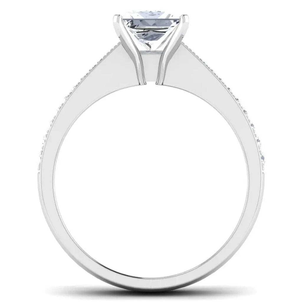 Jewelove™ Rings Women's Band only Solitaire Mounting in Platinum with ...